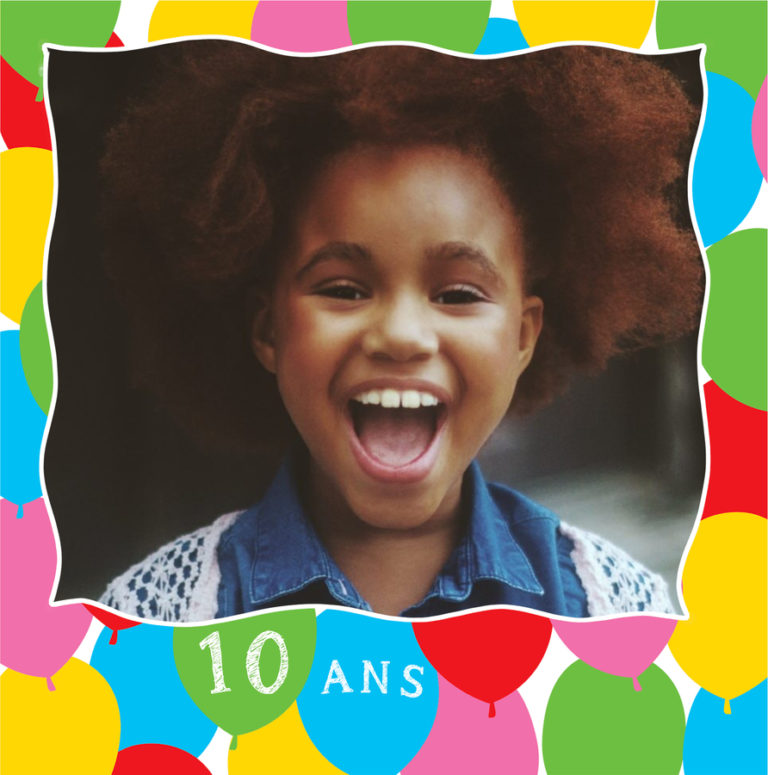 Carte anniversaire 10 ans : célébrez cet âge important | Fizzer