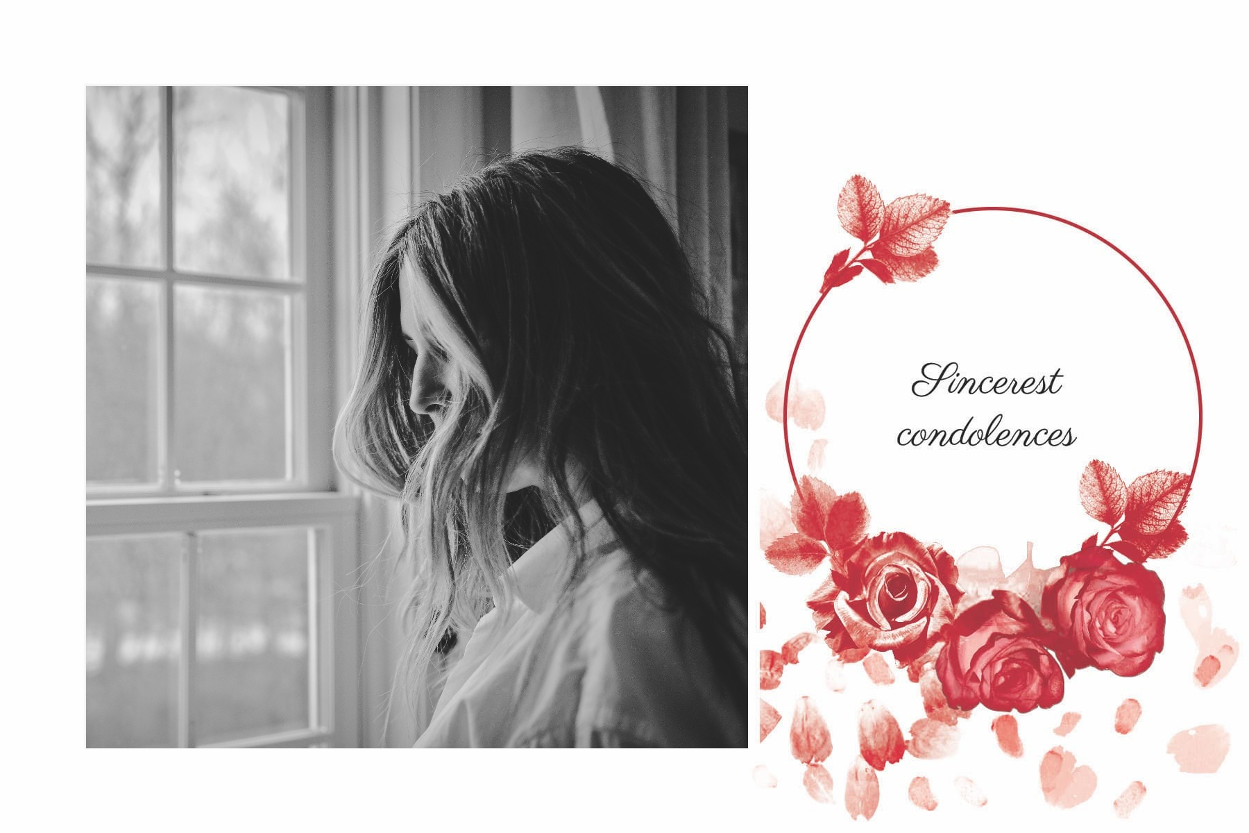 Carte de Condoléances - Pour votre soutien et vos souvenirs | Fizzer